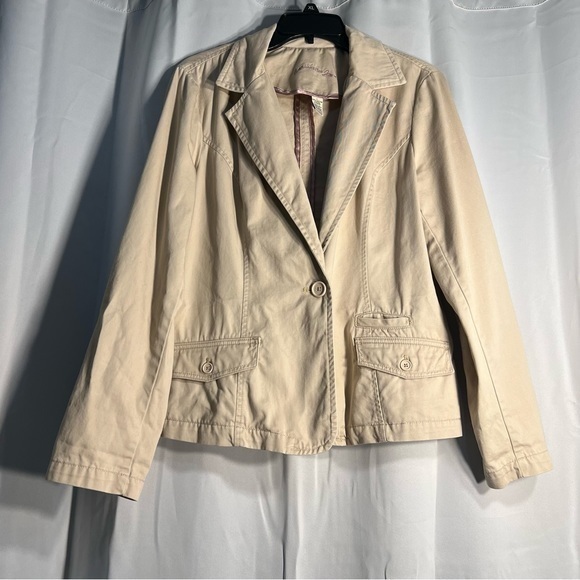 Caribbean Joe | Jackets & Coats | Caribbean Joe Cream Colored Blazer ...